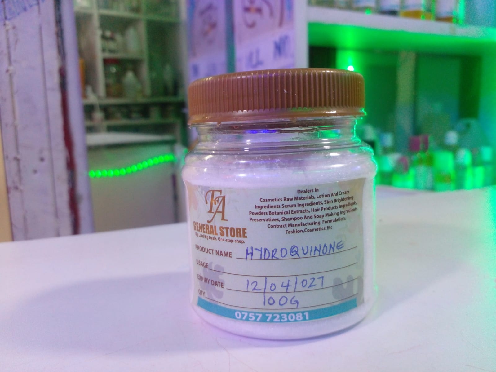 HYDROQUINONE POWDER – FA General Store